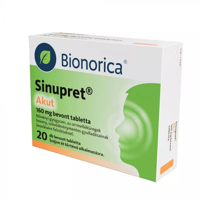 SINUPRET Akut 160mg bevont tabletta (20db)